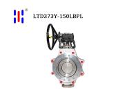 China 304L Triple Eccentric Butterfly Valve Lug Type 150LB Pneumatic Actuator for Water Treatment for sale