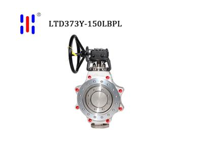China 304L Triple Eccentric Butterfly Valve Lug Type 150LB Pneumatic Actuator for Water Treatment for sale