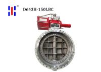 China Pneumatic Triple Offset Butterfly Valve Flanged 150LB WCB Carbon Steel 2-100 Inch for sale