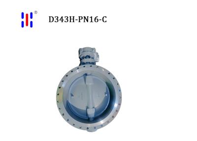 China Flanged PN16 Carbon Steel Triple Offset Butterfly Valve 13Cr Trim 2-100 Inch for sale