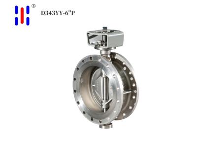China 6in Flanged Triple Offset Butterfly Valve 304 SS Class 150 for Petrochemical Water for sale