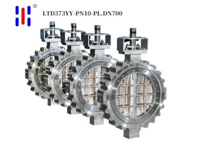 China 304L Stainless Steel Triple Offset Butterfly Valve DN700 PN10 Lug Type for Water for sale