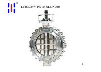 China DN700 316L Triple Offset Butterfly Valve PN10 Flange End Metal to Metal Hard Seal for sale