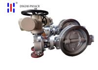 China Motorized Butt Weld Triple Offset Butterfly Valve PN16 Carbon Steel 316SS for sale