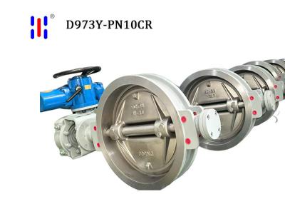 China DN500 Wafer Electric Butterfly Valve Carbon Steel Triple Offset 2500LB for sale