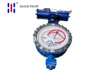 China Pneumatic Triple Offset Butterfly Valve 304 SS PN10 Flanged for Gas Transmission for sale