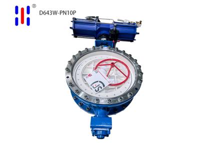 China Pneumatic Triple Offset Butterfly Valve 304 SS PN10 Flanged for Gas Transmission for sale