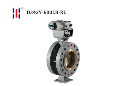 China Heavy Duty Triple Offset Butterfly Valve 600LB 10 Inch 316L Flanged High Temperature for sale