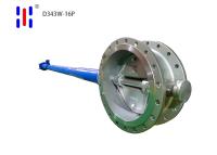 China PN16 Extended Stem Butterfly Valve Soft Seal 304 Stainless Steel Flanged 2-100 Inch for sale