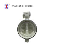 China DN800 Electric Triple Eccentric Butterfly Valve PN25 Carbon Steel Butt Weld for sale
