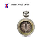 China DN400 Flanged Triple Eccentric Butterfly Valve Carbon Steel PN10 for Water Supply for sale