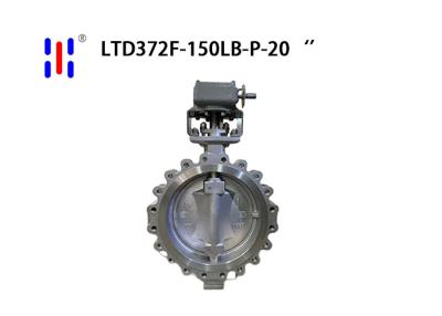 China 20 Inch Double Offset Butterfly Valve Lug 150LB 304 SS PTFE Seat Eccentric for Water for sale
