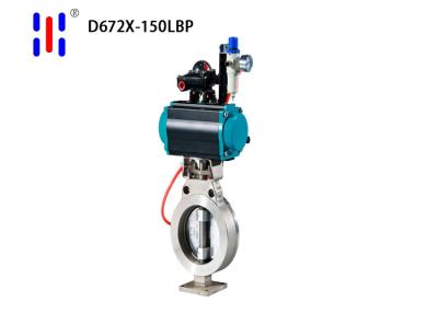 China Double Offset Pneumatic Wafer Butterfly Valve Water Supply Spring Return Butterfly Valve for sale