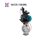 China Food Grade SS316L Double Offset Pneumatic Butterfly Valve 150LB Wafer Type for sale