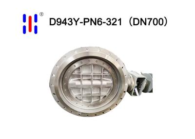 China DN700 Electric Flanged PN6 321 Stainless Steel Triple Offset Butterfly Valve 28 Inch for sale