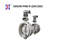 China Electric Flanged DN1200 PN6 316SS Triple Offset Butterfly Valve for Water for sale