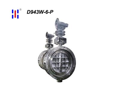 China Electric DN1200 Flanged PN6 304 SS Triple Offset Butterfly Valve Industrial for sale