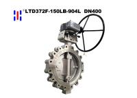 China Fine Chemical Double Eccentric Butterfly Valve DN400 150LB 904L SS Lug Soft Seal for sale