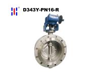 China 316 Stainless Steel DN500 PN16 Triple Offset Butterfly Valve with Hard Seal for Seawater Desalination for sale