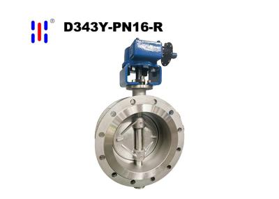 China 316 Stainless Steel DN500 PN16 Triple Offset Butterfly Valve with Hard Seal for Seawater Desalination for sale