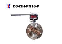 China DN100 PN16 Cast 304 SS Triple Offset Butterfly Valve Flanged Hard Seal for Food Processing for sale