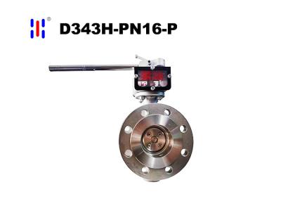 China DN100 PN16 Cast 304 SS Triple Offset Butterfly Valve Flanged Hard Seal for Food Processing for sale