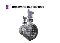 China Electric DN1200 Flanged PN6 304 SS Triple Offset Butterfly Valve Industrial for sale