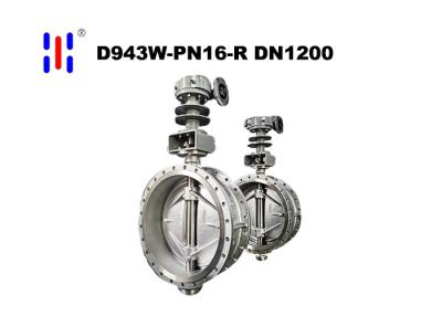 China Electric Flanged DN1200 PN6 316SS Triple Offset Butterfly Valve for Water for sale