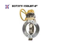 China Offshore 8Inch 150LB C95500 Cast Wafer Manual Metal Hard Seal Triple Offset Butterfly Valve for sale