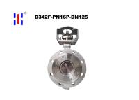 China Double Eccentric Flanged Soft Seal Butterfly Valve DN125 PN16 with 316 Cast SS and Worm Gear for Aquaculture for sale