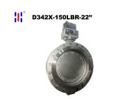 China 22Inch 150LB CF8M Cast Double Eccentric Flanged Soft Seal Butterfly Valve for Ship Ballast Water for sale
