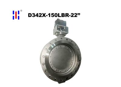 China 22Inch 150LB CF8M Cast Double Eccentric Flanged Soft Seal Butterfly Valve for Ship Ballast Water for sale