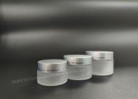China Custom Screw Top Frosted Glass Cream Jar - 20g to 50g Sizes, 44mm to 53mm Width Options for sale