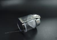 China 100ml Glass Cosmetic Cream Jar with Dosage Control Spoon - Transparent Cylinder Design & Screw Top Seal for sale