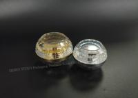 China Spherical Lattice Plane Cosmetic Cream Jar 30ml 50ml Plastic Packaging with Custom Logo and Fast Turnaround for sale