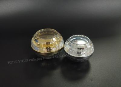 China Spherical Lattice Plane Cosmetic Cream Jar 30ml 50ml Plastic Packaging with Custom Logo and Fast Turnaround for sale