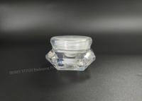 China Square Acrylic Cosmetic Cream Jar 20g with 55mm Width - Preserves Active Ingredients in Skincare Products for sale