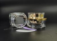 China 30ml & 50ml Cosmetic Cream Jars with Superior Sealing Performance - Gold & Silvery Plastic Containers for sale