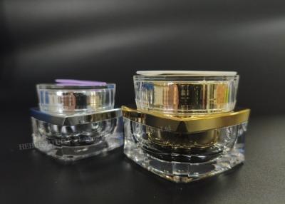 China 30ml & 50ml Cosmetic Cream Jars with Superior Sealing Performance - Gold & Silvery Plastic Containers for sale