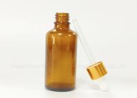 China Amber Essential Oil Glass Dropper Bottles 2oz with UV Protection - Available in 10ml to 100ml Sizes for sale