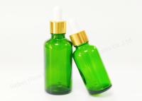 China Green Essential Oil Bottles 30ml UV Protection Glass with Dropper - Available in 5ml to 100ml Sizes for sale