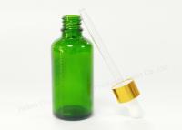 China Green Essential Oil Bottles 30ml UV Protection Glass with Dropper - Available in 5ml to 100ml Sizes for sale