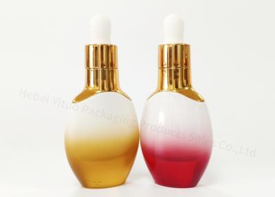 China 50ml Amber Red Essential Oil Bottles with Glass Dropper - UV Protective Custom Packaging for Aromatherapy for sale