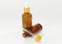 China Amber Essential Oil Glass Dropper Bottles 2oz with UV Protection - Available in 10ml to 100ml Sizes for sale