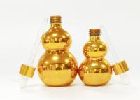 China Leak Proof Recycling Essential Oil Dropper Bottles 50ml 100ml Glass with Gold Finish and Custom Logo Options for sale