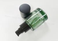 China Green Glass Perfume Bottles 50ml Bulk Cylinder Shape - 4.6cm Diameter 10.1cm Height with Custom Logo Options for sale