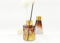 China Amber Gradient Glass Aromatherapy Bottle 30ml 50ml 100ml with Screw Cap in Conical Cylinder Square Shapes for sale