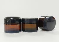 China Amber Brown Glass Aromatherapy Bottles 50ml 100ml 150ml with Flat Top Cap for Essential Oils for sale