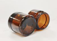 China Amber Glass Aromatherapy Bottles 50ml 100ml 150ml with Screw Cap ISO9001 Certified for sale