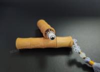 China 10ml Bamboo-Shaped Glass Roll-On Bottle with Screw Top - 1.9cm Width × 9.7cm Length for sale